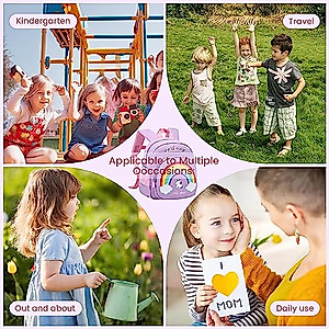 MUSEVOS Rainbow Toddler Backpack for Kids 1-3 Years Old, Mini Toddler Backpack Boys 2-3 Year Old Girls, Small Neoprene Preschool Backpack for Kids with Anti-lost Safety Leash for Daycare Outdoor