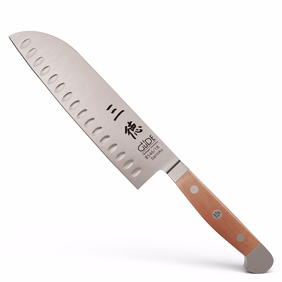Güde Alpha Pear Series Hand Forged/Sharpened Santoku Knife, 7-in - Ice Hardened Steel - Made in Solingen, Germany Since 1910