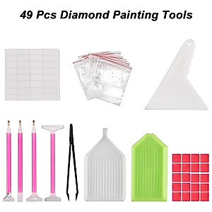 (113PCS) Diamond Painting Storage Containers, Portable Bead Storage Container,Reusable Diamond Storage Box with Tools, Diamond Painting Accessories kit.