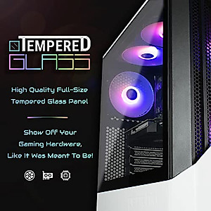 Periphio Castle Prebuilt Gaming PC - AMD Ryzen 5 4600G CPU (4.2GHz Turbo) | Radeon Vega 7 iGPU (4GB) | 1TB M.2 NVMe SSD Storage | 16GB DDR4 RAM | Windows 10 Gaming Desktop Computer | 5G-WiFi + BT