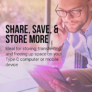 PNY 512GB Elite USB 3.1 Gen 1 Type-C Flash Drive - 130MB/s