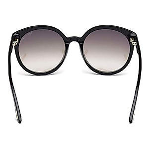 Tom Ford Sunglasses FT 0503 -F 01G Shiny Black/Brown Mirror