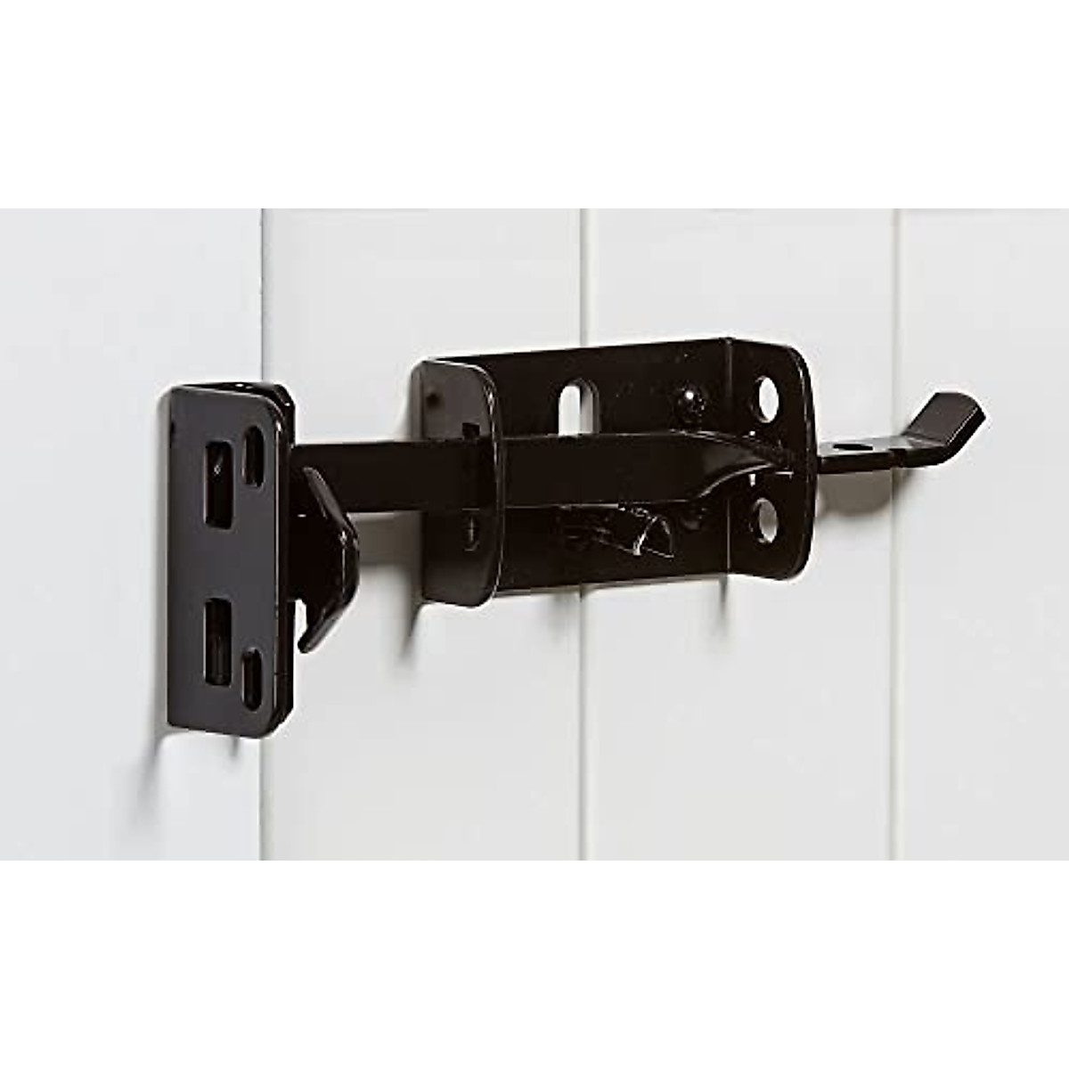 National Hardware N109-040 Swinging Gate & Door Thumb Latch, Heavy Duty, Coated with WeatherGuard Protection, Black