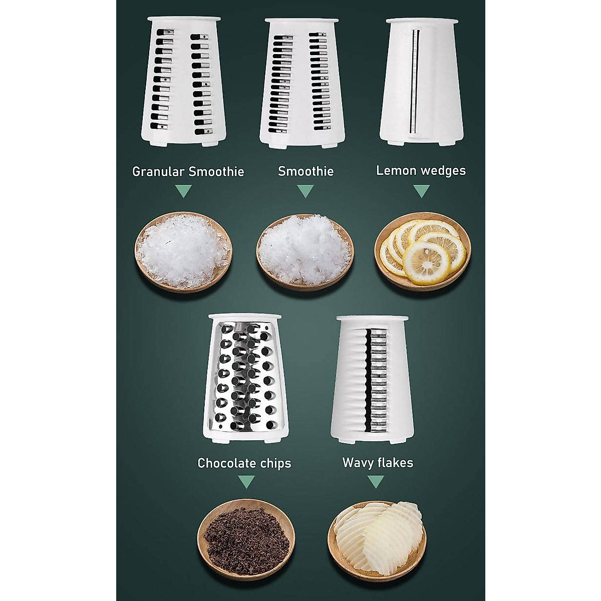 MYBAQ,Ice Crusher,Manual Ice Crusher,Manual Ice Shaver,Ice Shaver Machine for Home Use,Shaved Ice,8.97" L*4.72" W*10.83H,Suitable for Making Smoothie, Shaving Lemon Slice, Shaving Chocolate chip.