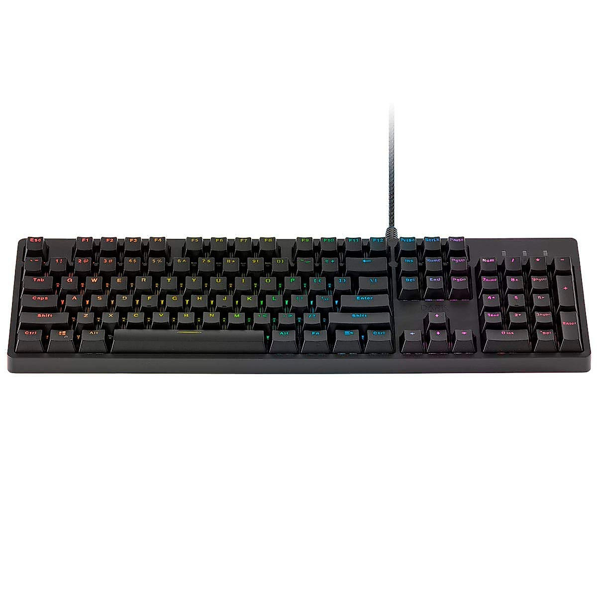 Monoprice Dark Matter Collider Mechanical Gaming Keyboard - Cherry MX Red, Full RGB Customization, Wired, Full N-Key Rollover