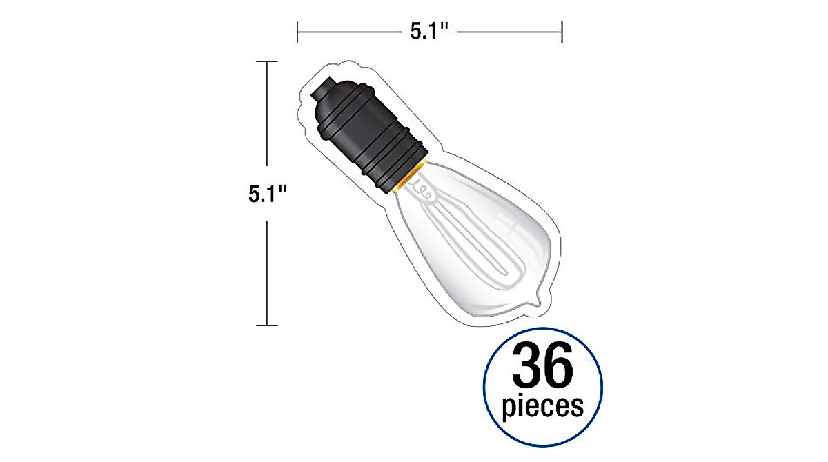 Vintage Light Bulb Bulletin Board Cutouts for Classrooms
