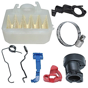 AUMEL Throttle Choke Rod Intake Flange Air Filter Kit For Husqvarna 340 345 346XP 350 353 Chainsaw 537024002, 503889201