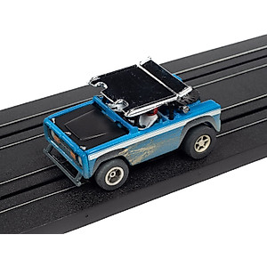 Auto World Xtraction 1971 Ford Baja Bronco (Blue) HO Scale Slot Car