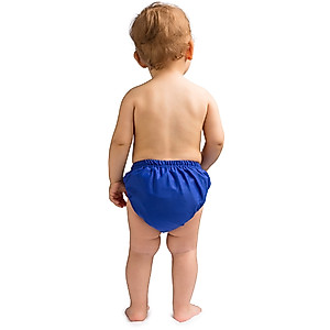 Cressi Baby Infant Soft Reusable Swim Diaper, Blue, Medium (9/12 Months)