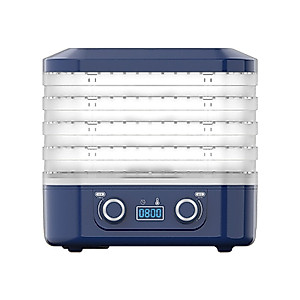 Food Freeze Dryer Machine for Home, Dryer Machine for Candy and Snacks, Food Dehydrator Machine with Digital Adjustable Timer and Temperature Control, for Beef Fruits Meat Vegetables (Blue)