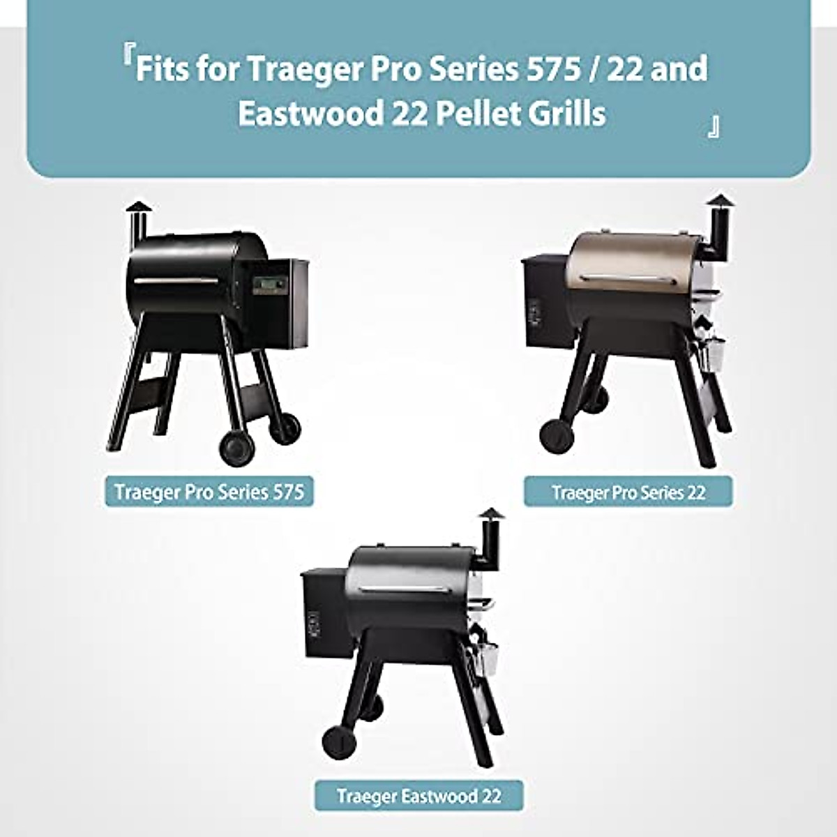 SHINESTAR Upgraded Grill Cover for Traeger Pro Series 575/22, Lil Tex Elite, Eastwood, Durable & Waterproof, Special Zipper Design, Easy to Put On and Take Off