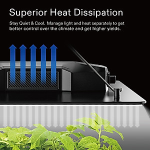 VIVOSUN Grow Tent Complete System, 2 x 2 ft. Grow Tent Kit Complete with VS1000 Led Grow Light, 4 Inch 190CFM Inline Fan, Carbon Filter and 8ft Ducting Combo, 24" x 24" x 48"