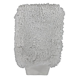 Detailer's Preference Premium Split Chenille Microfiber Wash Mitt for Car Cleaning, White