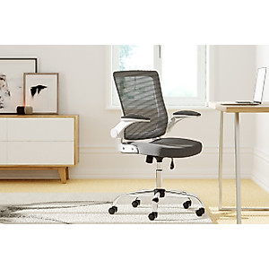 Serta Creativity Ergonomic Mesh Office Computer Desk Chair, Adjustable Armrest with Mid-Back Lumbar Support, Gray