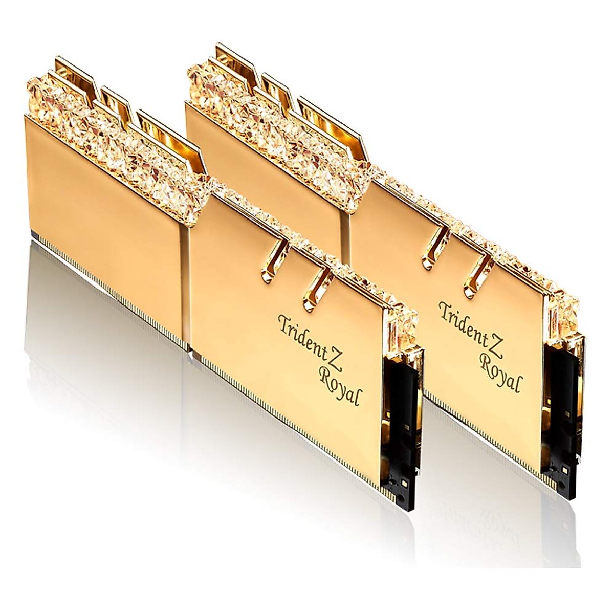 G.SKILL Trident Z Royal Series (Intel XMP) DDR4 RAM 32GB (2x16GB) 3200MT/s CL16-18-18-38 1.35V Desktop Computer Memory UDIMM - Gold (F4-3200C16D-32GTRG)