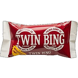 Palmers Twin Bing Candy Bars - (36-Pack) - Chocolate Covered Cherry Nougat Candy Bar
