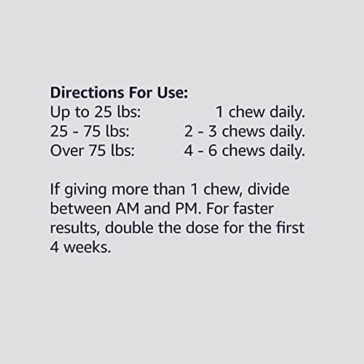 Amazon Basics Premium Dog Hip & Joint Supplement Chews with EPA and DHA, Chicken Liver Flavor, 60 Count (Previously Solimo)