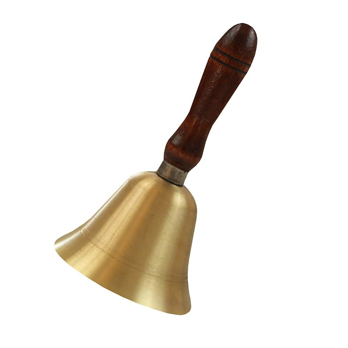 TOYANDONA Metal Hand Bells Call Bell Service Hand Bells Black Wooden Handle Handbells Santa Hand Bell Note Handbell Diatonic Metal Bells Musical Percussion for Christmas Dinner Shop Hotel