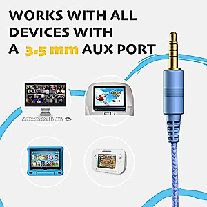 Kidrox Wired Headphones for Kids for School – Kids Headphones Wired with Microphone – Wired Kid Headphones Boys, Headphones Kids, Head Phones for iPad for Kids, Childrens Headphones, Child Headphones