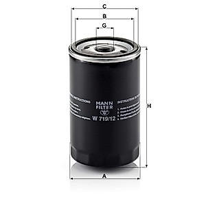 Mann-Filter W 719/12 Spin-on Oil Filter