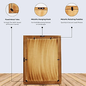 Handicrafts Home Picture Frame 12x16 Photo Frames, Marquet-Chevron Collection, Pack of 2