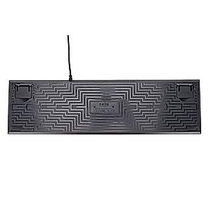 Kafuty-1 USB Mechanical Keyboard, 104 Keys Ergonomic PC Gaming Keyboard with 20 Kinds of Light Modes, Red Switch, for Win XP 7 8 10, for OS X 10.2 and Above(red)