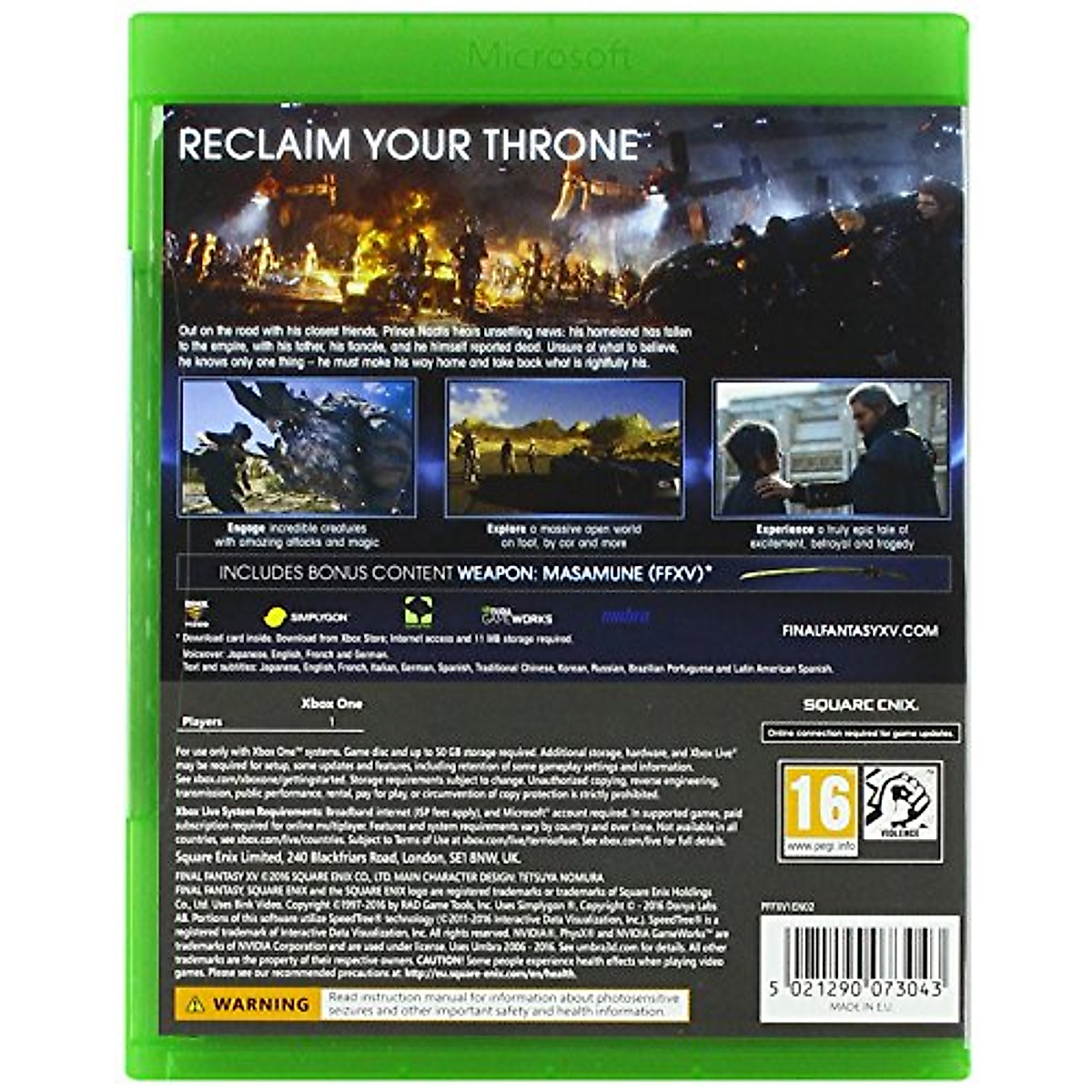 Final Fantasy Xv Steelbook Microsoft Xbox One Game. Argos [Special Edition]
