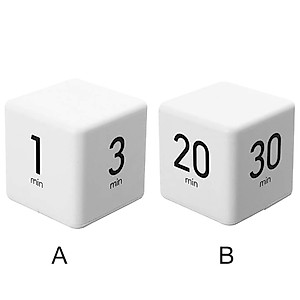 JOYIT Cube Timer 1, 3, 5 and 10 Minutes Countdown Timer, Kitchen Timer, Outdoor Timer, Workout Timer