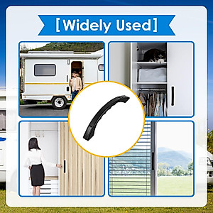 Generic Grab Handle Entry Door Assist Bar Entry Step Support Grab Bar for RV, Trailer, Camper, Motor Home, Cargo Trailer, Boat - black