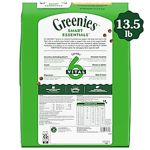 Greenies Smart Essentials Puppy High Protein Dry Dog Food Real Chicken & Brown Rice Recipe, 13.5 lb. Bag