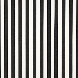 B489 Black Striped Indoor Outdoor Marine Upholstery Fabric by The Yard