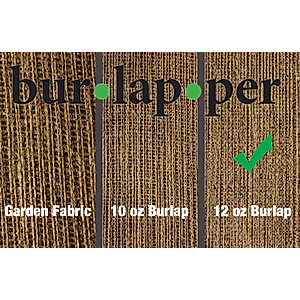 Burlapper 12 oz Jute Burlap Fabric Sheet, 40" x 5 yd, Factory 2nd
