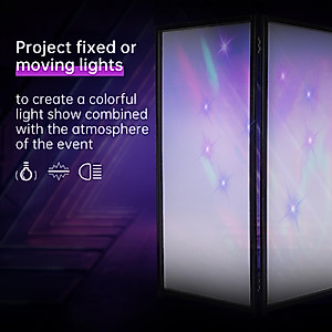 ECOTRIC Portable DJ Facade Booth Foldable Cover Screen with White/Black Facade+Cloth Frame Booth Steel +Travel Bag Case Projector Display Scrim Panel with Folding