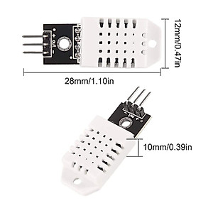 AOICRIE 2Pcs DHT22 AM2302 Digital Temperature Humidity Sensor Module Temperature Humidity Monitor Sensor Replace SHT11 SHT15 for Arduino Electronic Practice DIY