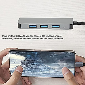 USB C Hub, Expansion Dock 4 in 1 Multi USB Ports Adapter Converter for Keyboard Mouse Card Reader Hard Drive Connection, MultiPort Adapter Dock