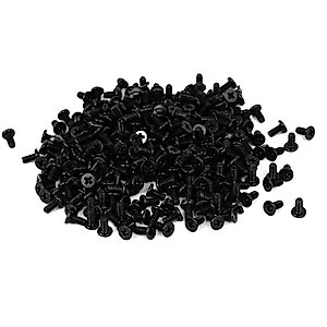 Aexit CM2x4mm Black Cleaning & Repair Zinc Plated Phillips Laptop Computer PC Repair Computer Screws Screw 400pcs
