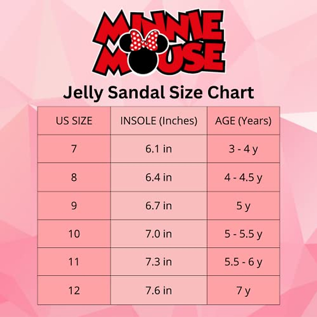 Disney Girls Favorite Characters Jelly Sandals - Ballet Summer Slides Beach Water Slip On, Pink Glittler (7 Medium, Toddler)