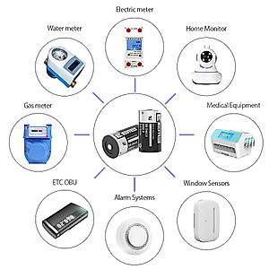 EEMB 100Pack ER34615 D Cell Batteries 3.6V Lithium Battery 19Ah Li-SOCL₂ Non-Rechargeable Battery LS-33600 SB-D02 XL-205F for CNC Machine Tool, Injection Molding Machine,Printing Machine,Meter,Clock