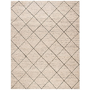 SAFAVIEH Himalaya Collection Area Rug - 10' x 14', Ivory, Handmade Wool, Ideal for High Traffic Areas in Living Room, Bedroom (HIM423A)