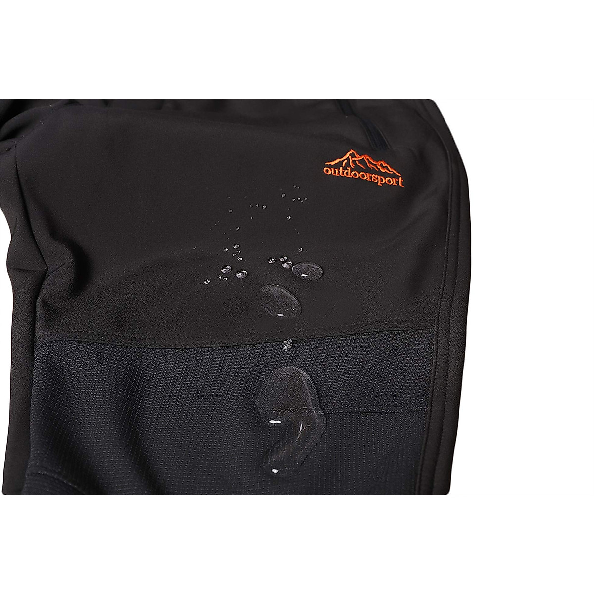 DAFENGEA Women's Snow Ski Pants Fleece Hiking Waterproof Windproof Softshell Outdoor Snowboard Pants,CFK1812W-Black-XS