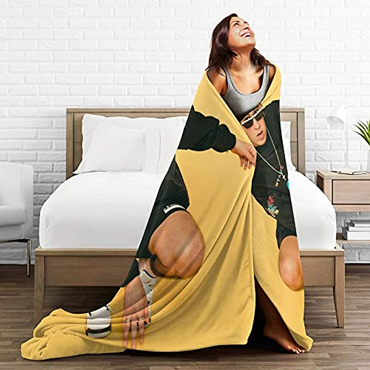 GHJOWpill Bad_Oasis_Bunny Ultra-Soft Micro Fleece Blanket Home Warm Luxury Throw for Sofa Car Bed Travel