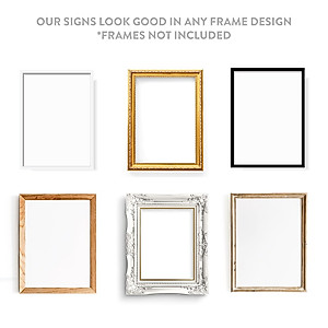 Andaz Press Wedding Party Signs, Faux Rose Gold Glitter with Florals, 8.5x11-inch, Ladies Gentlemen Bathroom Basket Compliment of Bride Groom, 2-Pack, Colored Decorations