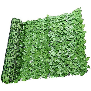 HACSYP Expandable Faux Privacy Fence Artificial Ivy Privacy Fence Screen | Artificial Green Leaf Plant Fence 40X118 Inch Wall Fence Panel | Terrace Garden Wedding Outdoor Decoration