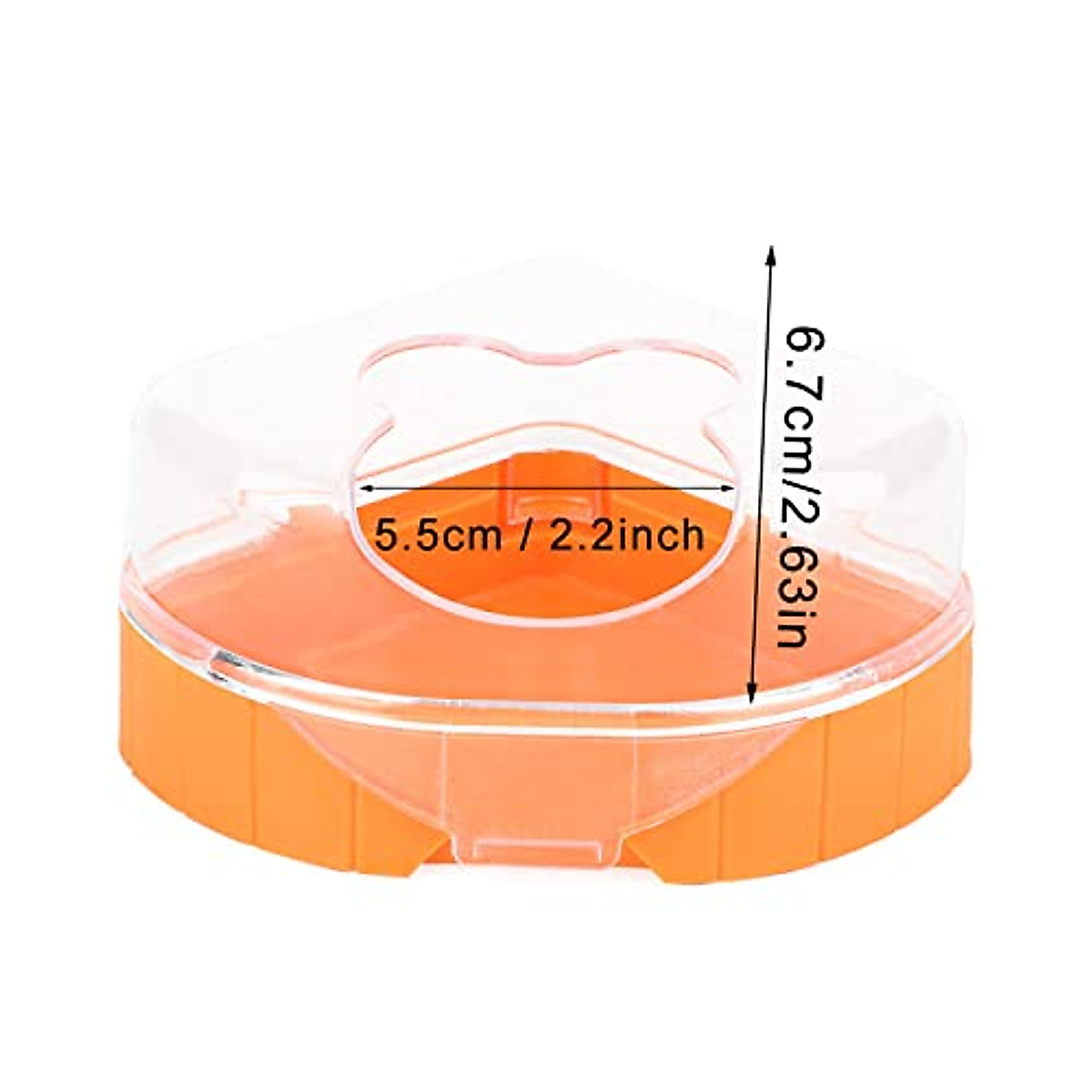 Yosoo Health Gear Corner Toilet for Hamster with Roof, Hamster Sand Bathroom with Scoop, Hamster Sandbox, Plastic Sand Bath Container, Corner Toilet Tray for Hamster Totoro Chinchilla