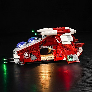 Hilighting Upgraded Led Light Kit for Lego The Clone Wars Coruscant Guard Gunship Building Set, Compatible with Lego 75354 (Model Not Included)