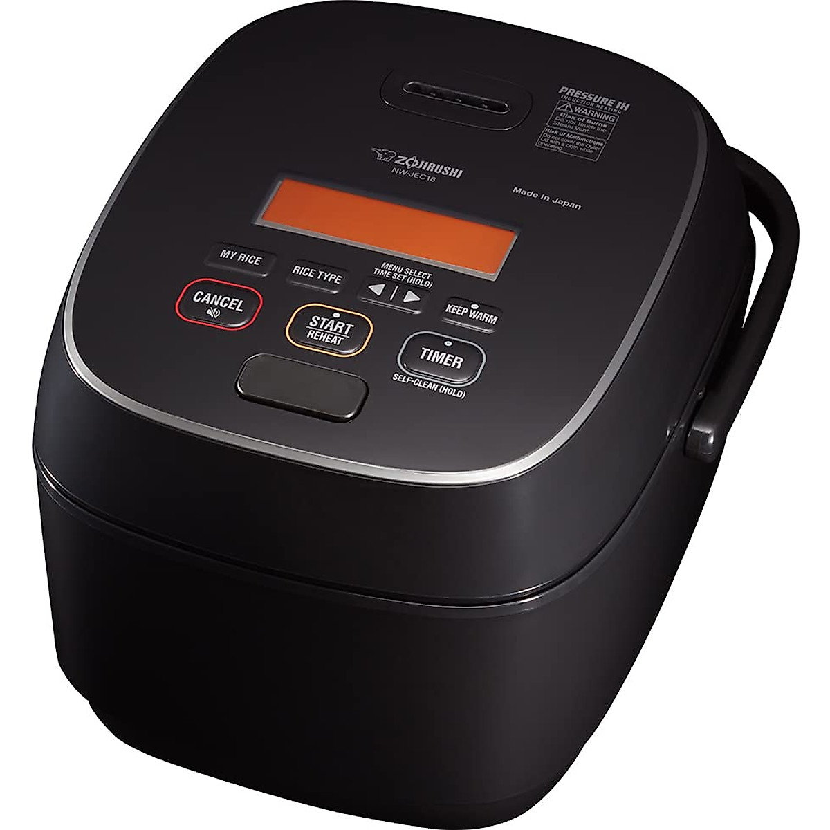Zojirushi NW-JEC18BA Pressure Induction Heating (IH) Rice Cooker & Warmer, 10-Cup, Made in Japan