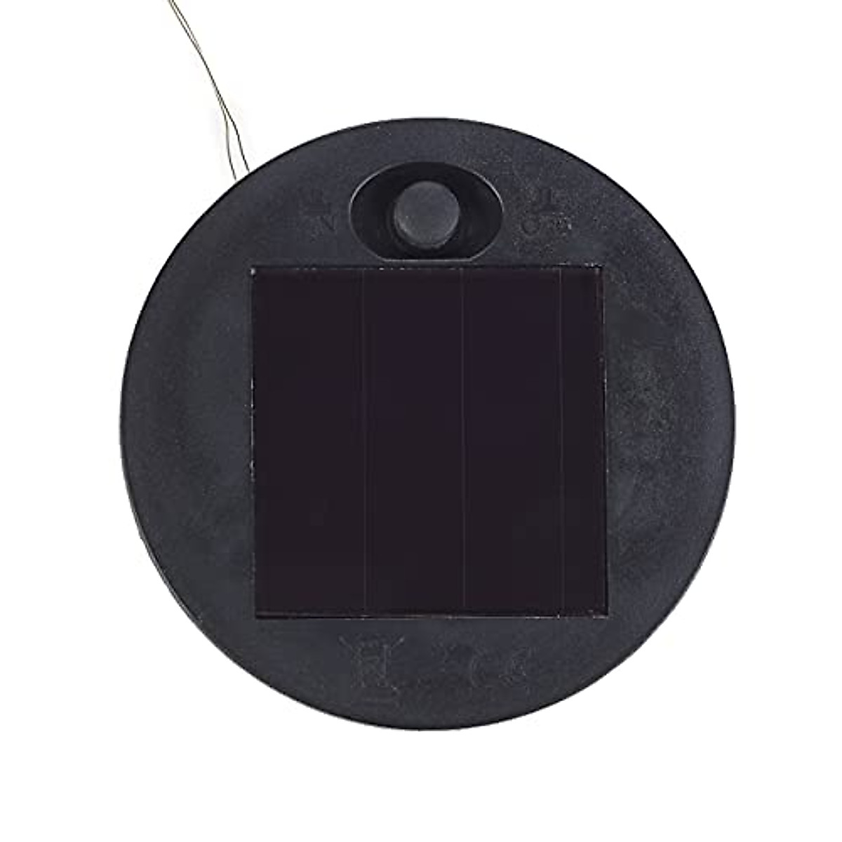 The Lakeside Collection Hanging Solar Country Crackle Lantern Light with Cage Design - Blue