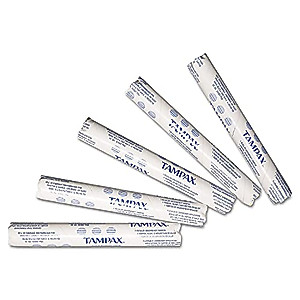 Hospeco Tampax Tampons for Vending Dispenser in Vending Tubes, Hospeco T500,(Case of 500), 7 Count, White