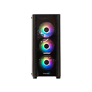 Velztorm Archux Gaming and Entertainment Desktop PC (AMD Ryzen 7 3700X 8-Core, 16GB RAM, 1TB PCIe SSD + 3TB HDD (3.5), RTX 3060, 4xUSB 3.1, 1xUSB 3.0, 2xHDMI, Win 10 Home), black