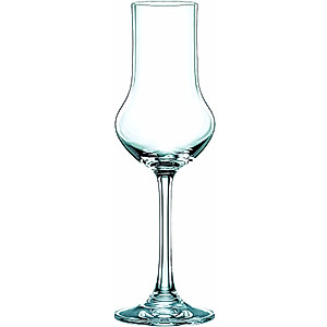Nachtmann Vivendi Spirit Glass, Set of 4, Stemmed Wine Glasses for Tequila, Dessert Wine, Fruit Brandy, Grappa and Cocktail Spirits Glasses, 3.8 Ounce, Dishwasher Safe